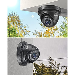 ZOSI 5MP 3K Add-on Security Dome POE Camera, 2880 x 1620 Indoor Outdoor IP Camera, 80ft Night Vision, 3.6mm Lens, 95°View Angle, IP66 Weatherproof (Only Work with Our PoE NVR)
