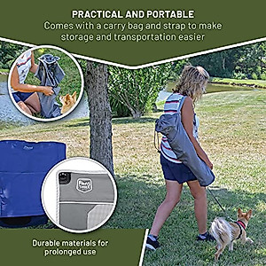 TIMBER RIDGE Folding Pet Bed Cot Mesh Sleep Bed for Dogs Cats Other Small Animals 25" L x 25" W x 8.3" H