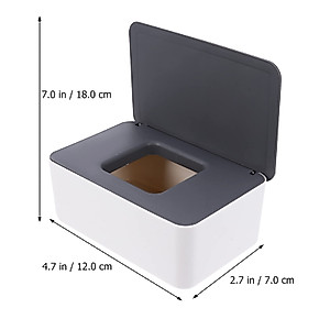 1pc Storage Box Plastic Tissue Case Dispenser Holder with Lid Dispenser Holder