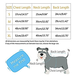 XIAOYU Christmas Pet Clothes Snowflake Pattern Warm Dog Pajamas Cat Jumpsuits Puppy Apparel, Pink, M