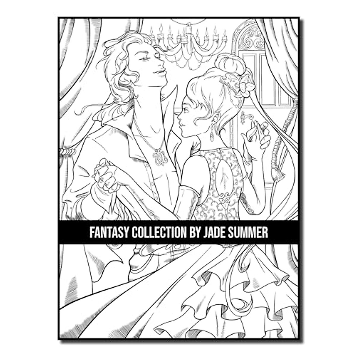 Fantasy Collection: An Adult Coloring Book with 100+ Incredible Coloring Pages of Mermaids, Fairies, Vampires, Dragons, and More!