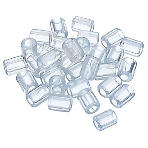 PATIKIL Kitchen Sink Rack Feet, 30 Pack 5mm ID x 10mm OD Plastic Sink Replacement Feet Wire Bumpers Protector for Protective Sink Grid, Clear