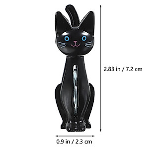 VOSAREA Beach Towel Clips 4pcs Black Cat Shaped Jumbo Towel Clips Clothes Pins Blanket Holders for Chairs Cruise Patio Pool Accessories