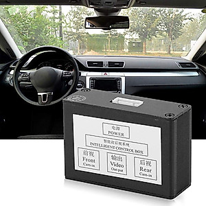 Camera Converter, Smart Car Parking Camera Converter Front Rear View Video Switch Channel Control Box Adapter