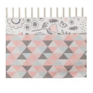 Lolli Living 4-Piece Baby Bedding Crib Set with Sparrow Pattern. Complete Set with Quilt, 2 Fitted Sheets, and Bed Skirt.