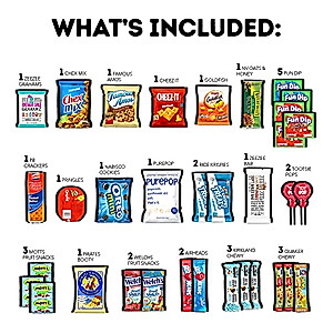 CRAVEBOX Easter Snacks Box Variety Pack Care Package (50 Count) Treats Gift Basket Boxes Pack Adults Kids Grandkids Guys Girls Women Men Boyfriend Candy Birthday Cookies Chips Teenage Mix College Student Food Sampler Office