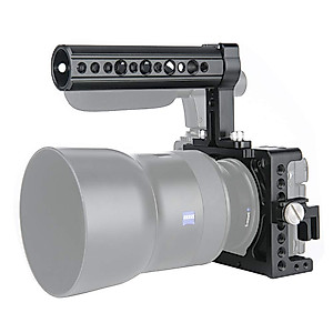 NICEYRIG Camera Cage Kit for Sony A6400/ A6100/ A6300/ A6000, with Cheese Top Handle Cable Lock Clamp