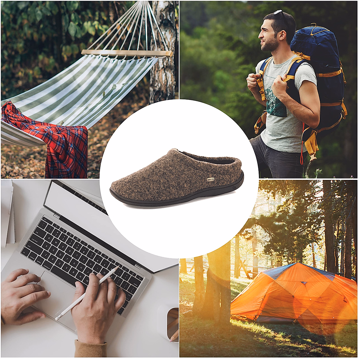 Acorn Men's Digby Gore, Black Tweed, 12-13