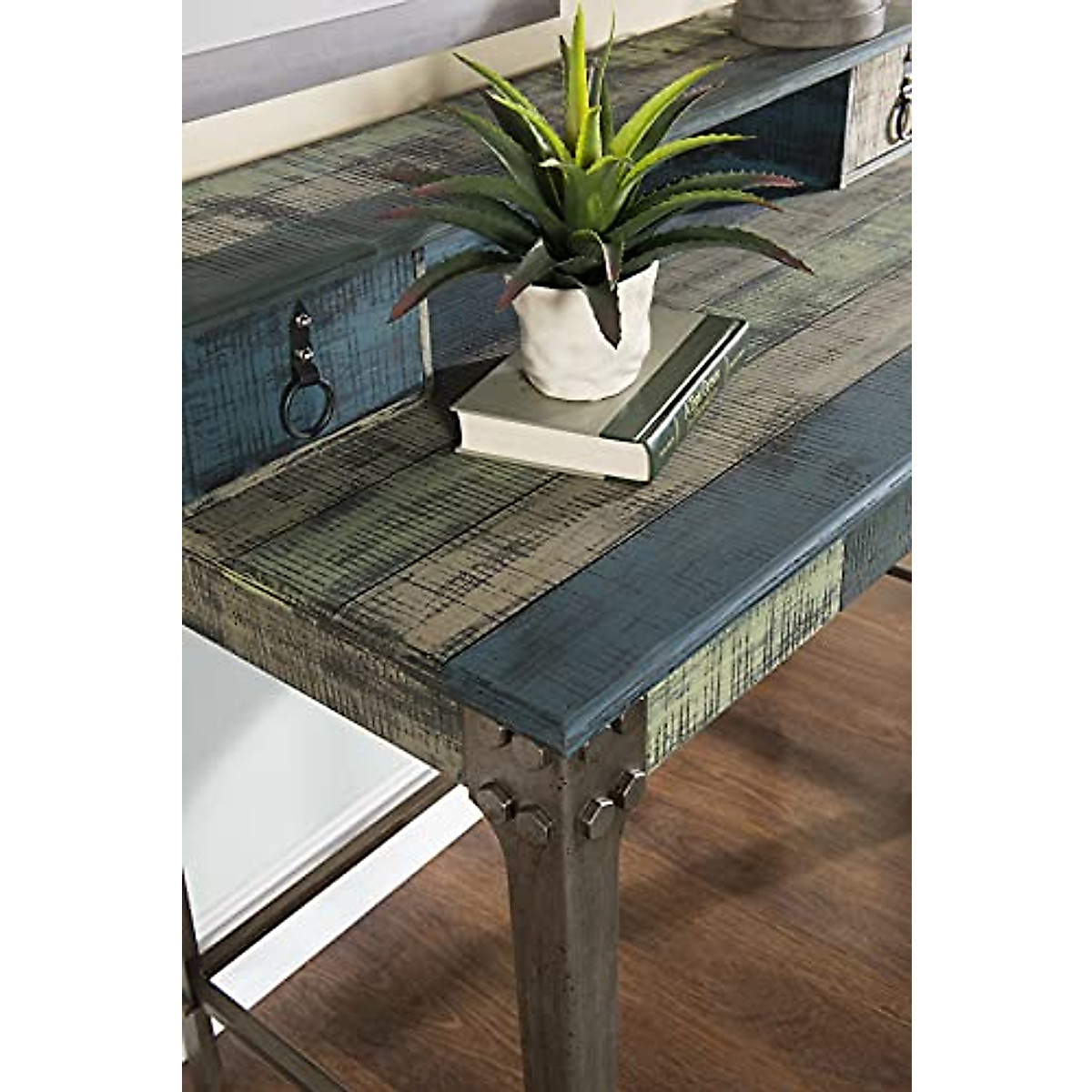 Powell Furniture Calypso Desk, Wood with Multi Color Accents, , 46.75 x 37 x 23.13