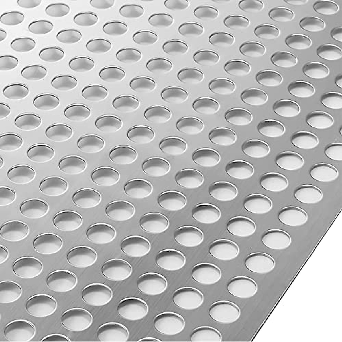 4 PCS Stainless Steel Perforated Plate Round mesh Breathable mesh Shield Gasket, Balcony Protection Net Dryer Vent Metal Screen Grilles, Garden Fence Mesh Sheet Plate Balustrade Infill Panels