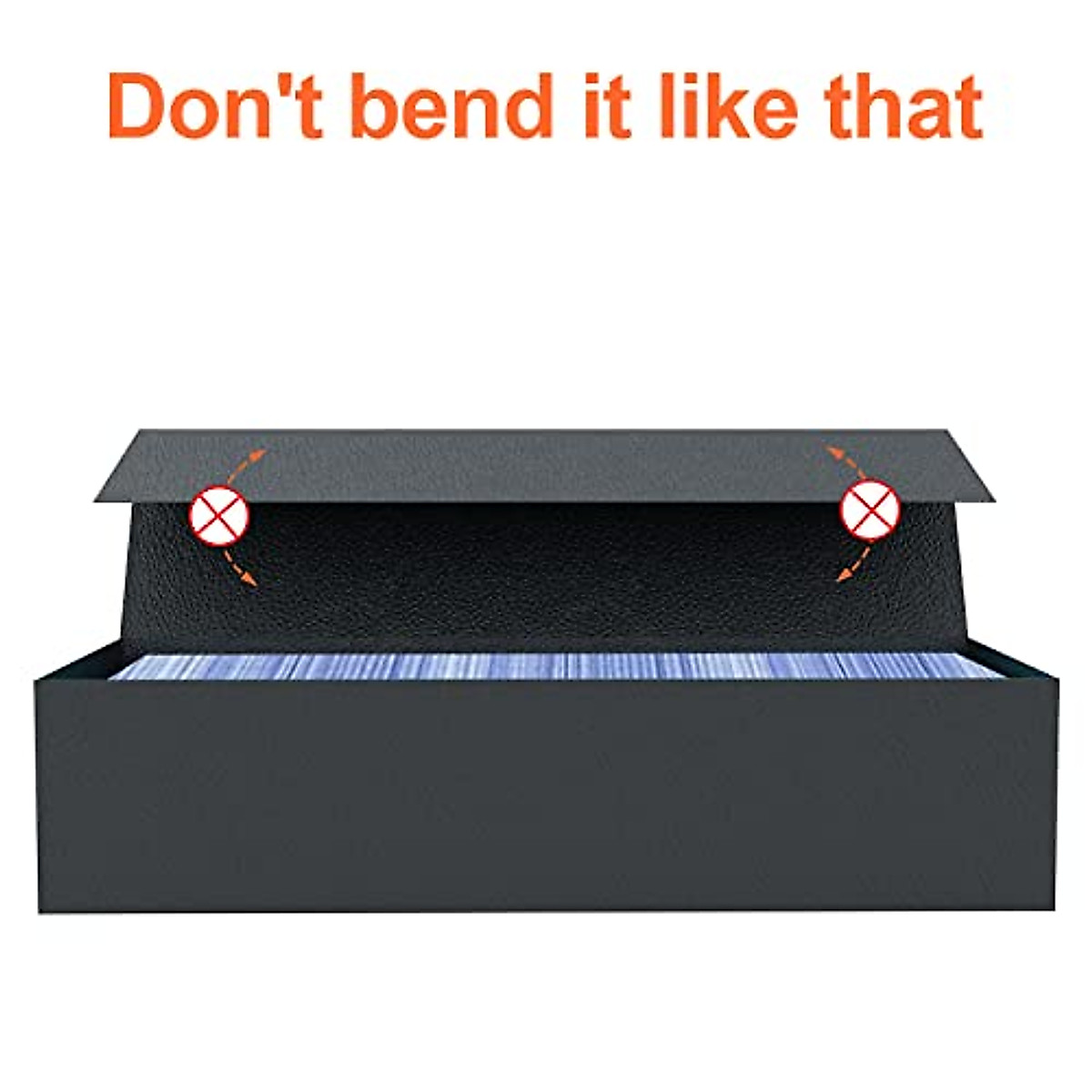 SFSOC 1 Pack Trading Card Storage Box Baseball Card Storage Box for Sports Card Storage Holds 900 Cards or 200 Toploaders, Fits Football, Basketball, Hockey, Gaming & Trading Cards (14*4.5*3)in