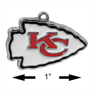 NFL Siskiyou Sports Womens Kansas City Chiefs Euro Bead Earrings and Bracelet Set One Size Team Color