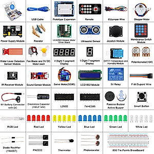LAFVIN Project Super Starter Kit for R3 Mega2560 Mega328 Nano with Tutorial Compatible with Arduino IDE