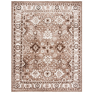 SAFAVIEH Vintage Hamadan Collection Area Rug - 10'6" x 14', Taupe, Oriental Traditional Persian Design, Non-Shedding & Easy Care, Ideal for High Traffic Areas in Living Room, Bedroom (VTH214T)