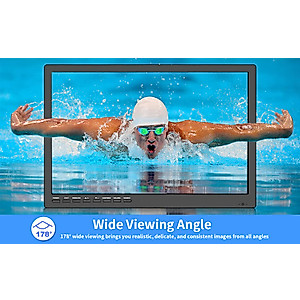 Jexiop 17inch LED TV,HD 1080P Small Widescreen TV with ATSC Digital Tuner,Built-in Speakers with HDMI,VGA,AV Input,USB Port,12 Volt TV Suitable for Caravan,Kitchen,Bedroom