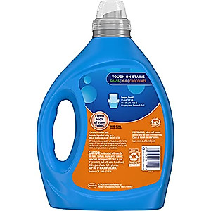 all Laundry Detergent Liquid, Fights Tough Stains with OXI Power, High Efficiency Compatible, 2X Concentrated, 90 Loads