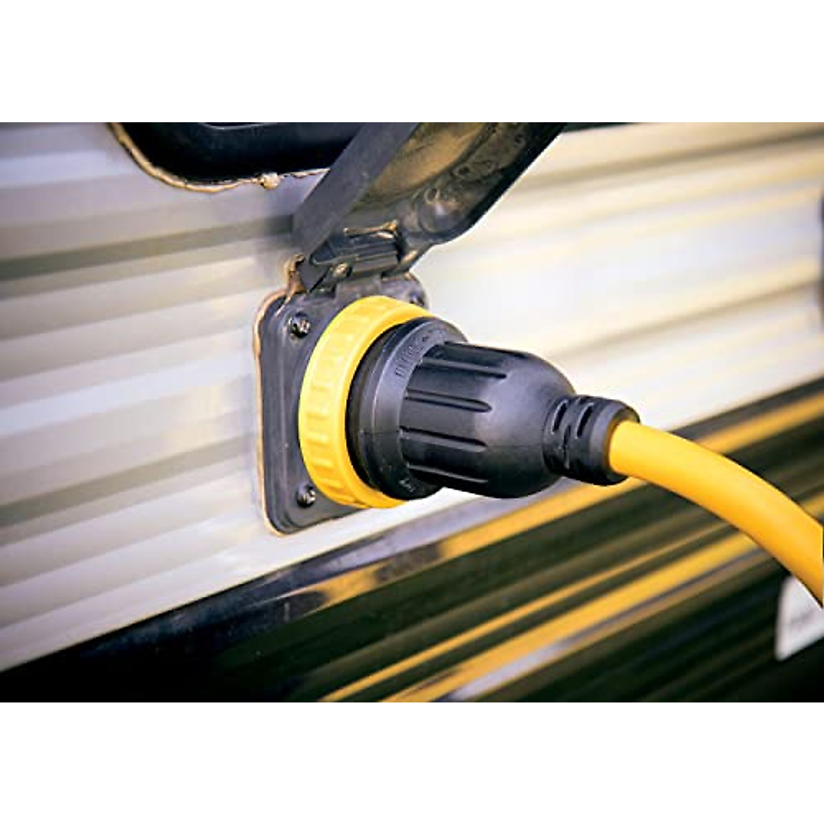 Champion Power Equipment 100827 Foot 30-Amp 125-Volt RV Generator Power Cord, (TT-30P to L5-30R)