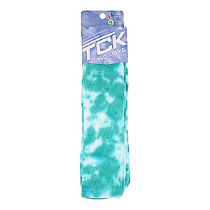 Tie Dye Multisport Tube Socks (Teal/White, Medium)