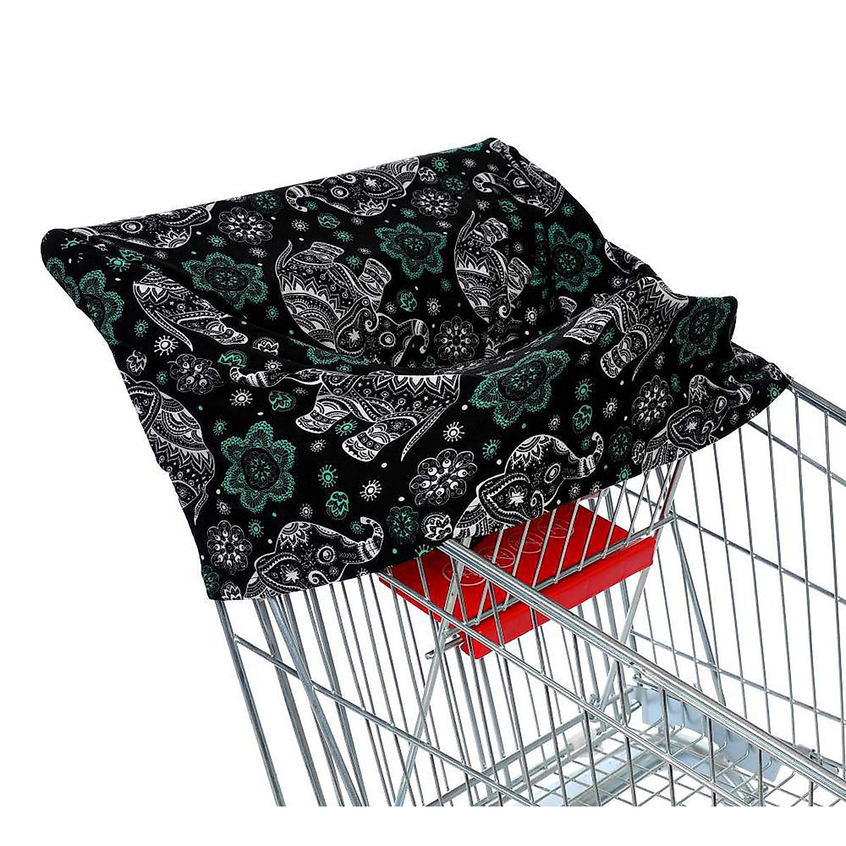 XNN Nursing Cover for Baby Breastfeeding - Car Seat Canopy,Shopping Cart, High Chair, Stroller - All-in-1 Soft Breathable Stretchy 95% Cotton Infinity Nursing Cover Up for Girls, Boys (Elephant)