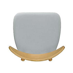 Christopher Knight Home Barron Fabric with Oak Finish Dining Chairs, 2-Pcs Set, Light Grey / Oak