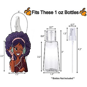 GOODYEZZ Hand Sanitizer Holder Cute Doll Face Hand Sanitizer Holder for Backpack, Compatible with 1 oz Bottle Case (Mixed)