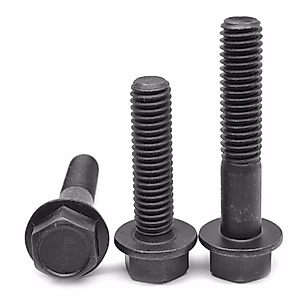 7/16-14 x 1 1/2 Coarse Thread Grade 8 Hex Flange Screw Alloy Steel Thermal Black Oxide Pk 30
