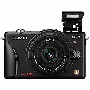 Panasonic Lumix DMC-GF2 12 MP Micro Four-Thirds Mirrorless Digital Camera with 3.0-Inch Touch-Screen LCD and 14-42mm Lens (Black)