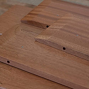 PIBM Stylish Simplicity Shelf Wall Mounted Floating Rack Shelves Solid Wood Bookshelf Smooth Wear Resistant Easy to Clean Bearing Strong Living Room,4 Sizes, Walnut Color , 90x17cm