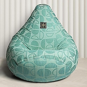 New Bean Bag Cover Only Without Beans Organic Cotton Teardrop 3XL Home Decor Only Cover