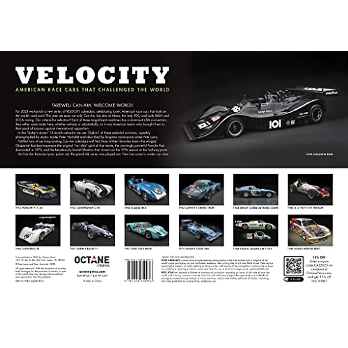 Velocity Calendar 2023: American Race Cars That Challenged the World
