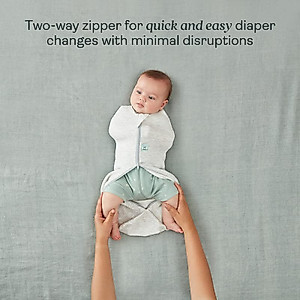 ergoPouch 0.2 tog Baby Sleep Sack 0-3 months - Baby Sleeping Sack for Warm & Cozy nights - Cocoon Swaddle Sack Baby Keeps Calm & Relaxed (Blush Leaf)