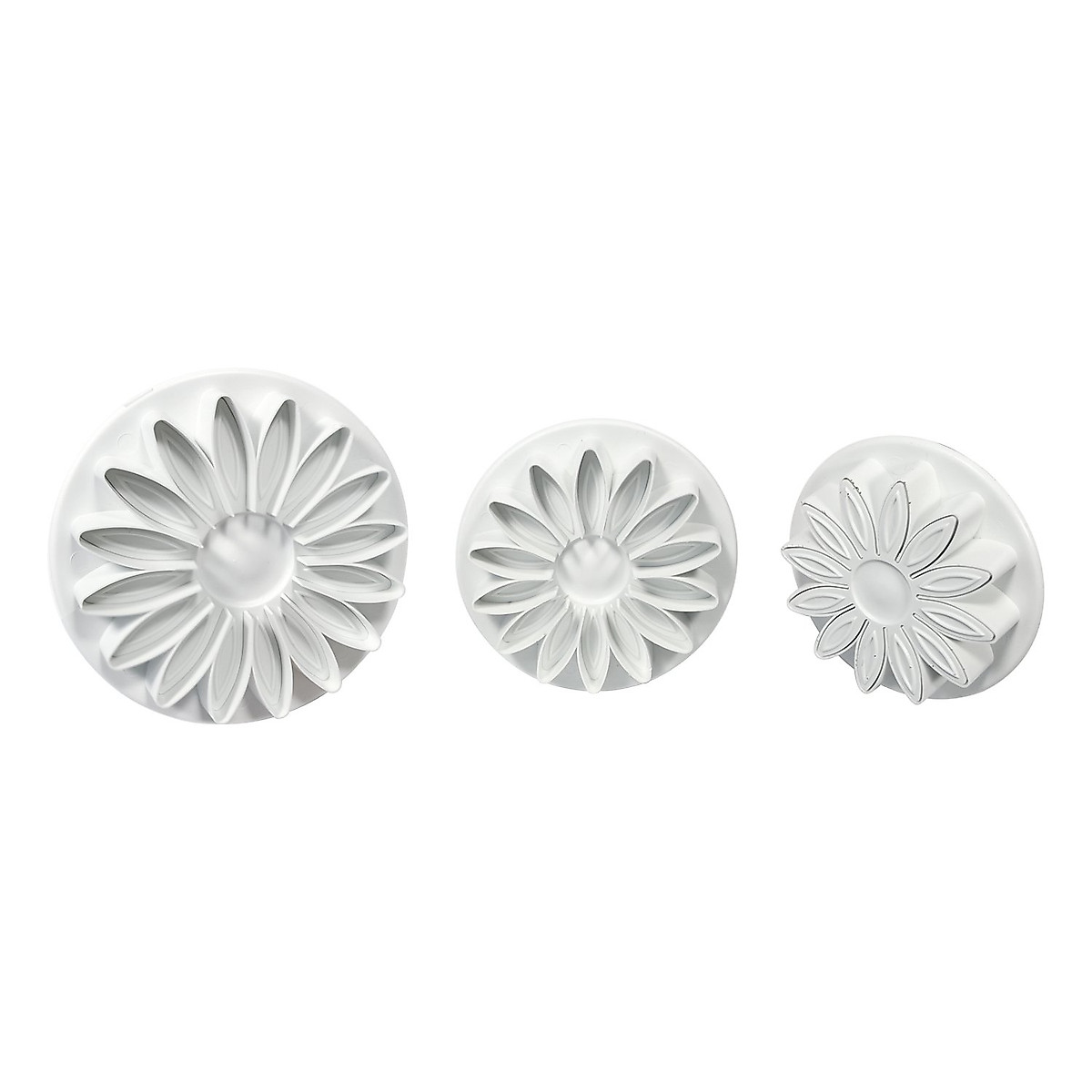 PME Plunger Cutters, Veined Sunflower Daisy and Gerbera, 3-Pack
