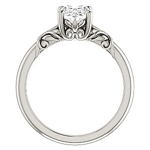 JEWELERYN 2 CT Oval Colorless Moissanite Engagement Ring Set for Women/Her, Wedding Bridal Ring Set,Eternity Sterling Silver Solid Diamond Solitaire Prong Anniversary Promise Gifts for Ring (8)