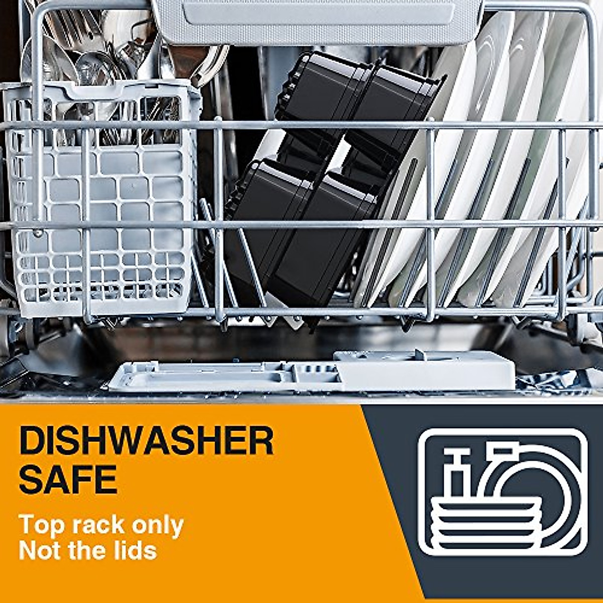 Glotoch 50Pack 34oz Meal Prep Container Microwave Safe,Disposable 3 Compartment Plastic Food Prep Containers with Lids for Food,Leftover BPA Free, Dishwasher Safe