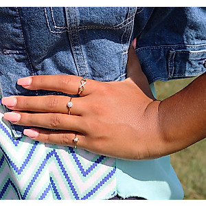 TILO JEWELRY 10k Yellow Gold Forever Infinity Cubic Zirconia Ring (8)