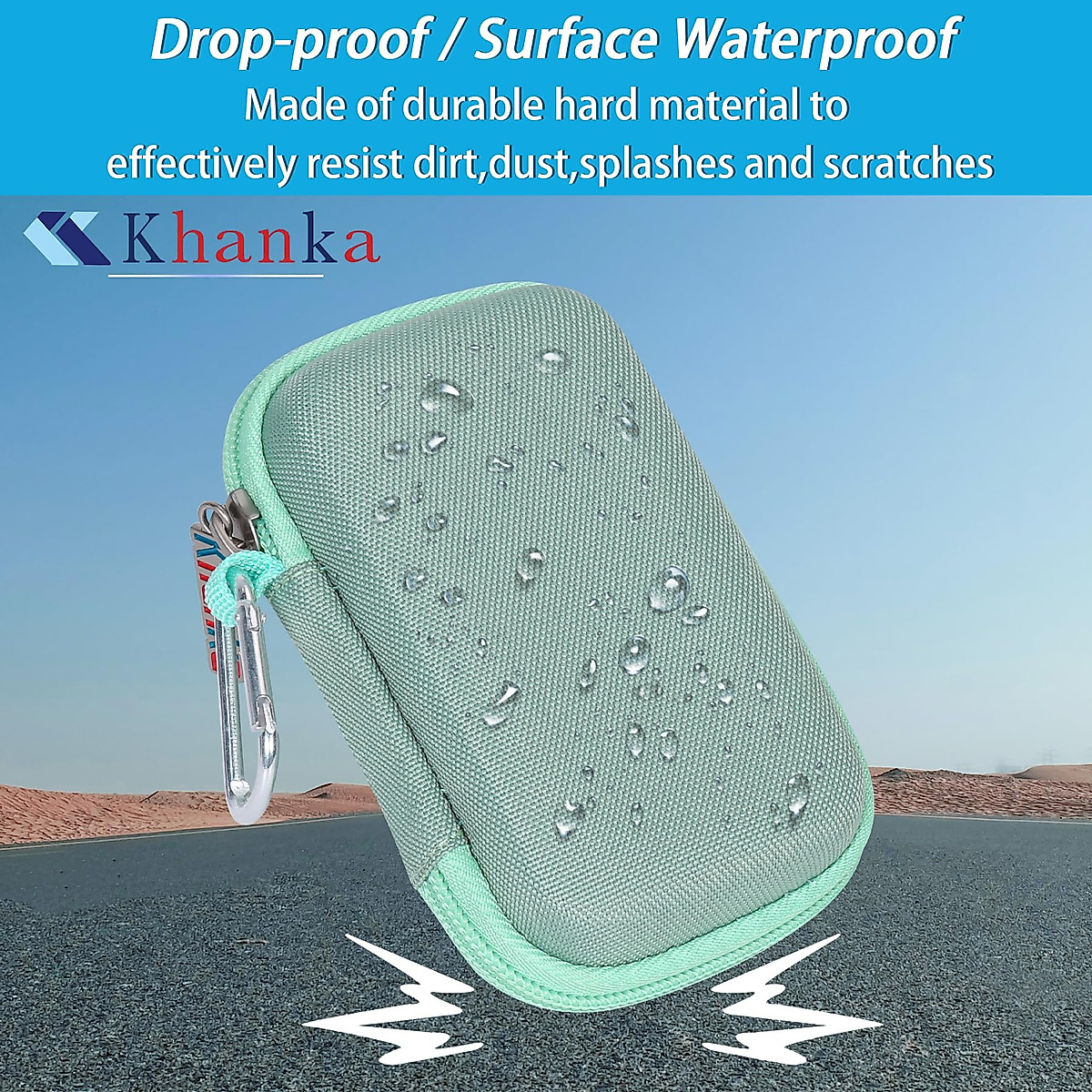 khanka Hard Travel Case Replacement for Anker 533 Power Bank/Anker Nano Power Bank,10000mAh Portable Charger (PD 30W max. Leistung),Case Only（Green）