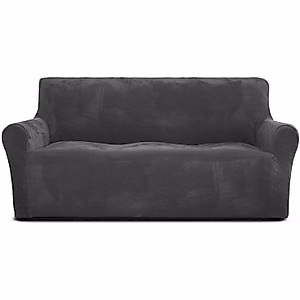 RHF Sofa Slipcover, Couch Covers for 3 Cushion Couch, Sofa Cover for 3 Cushion Couch, Couch Covers for Dogs, Couch Cover for 3 Cushion Couch (Dark Grey-Sofa)