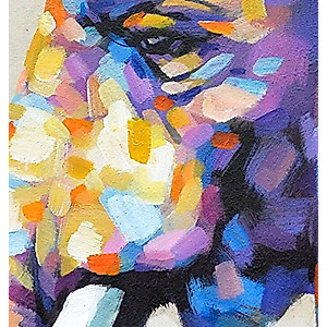 Pinetree Art Elephant Artwork Canvas Wall Art Painting Elephant Wall Decor for Home Decoration (36 x 24 inch, Framed)