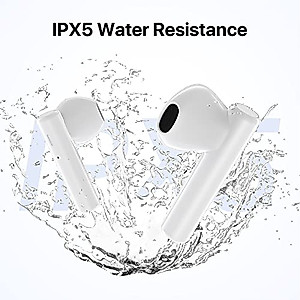 UMIDIGI Wireless Earbuds, AirBuds U Wireless Headphones with Microphones, Bluetooth 5.1 Earphones in-Ear, Touch Control Bluetooth Earbuds, 24H Playing Time for Work, Home Office