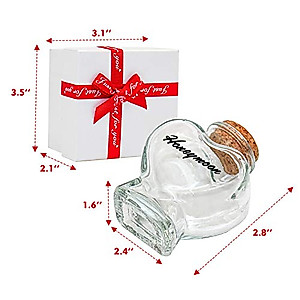 Honeymoon Sand Keepsake Jar - Honeymoon Gifts for Newlyweds Couple,Wedding,Engagement Vacation Travel - Wedding Gifts for Couple with Unique Romantic (HEART SHAPED JAR)