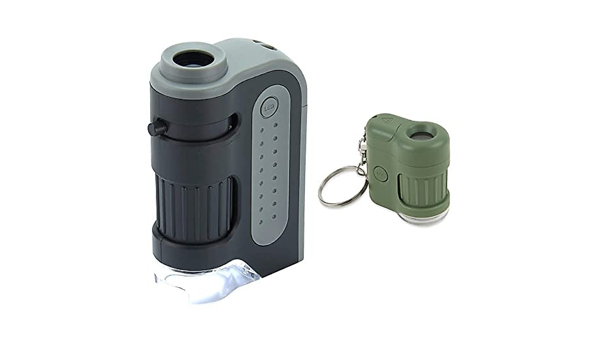 Carson MicroMini 20x & MicroBrite Plus 60-120x Pocket Microscopes