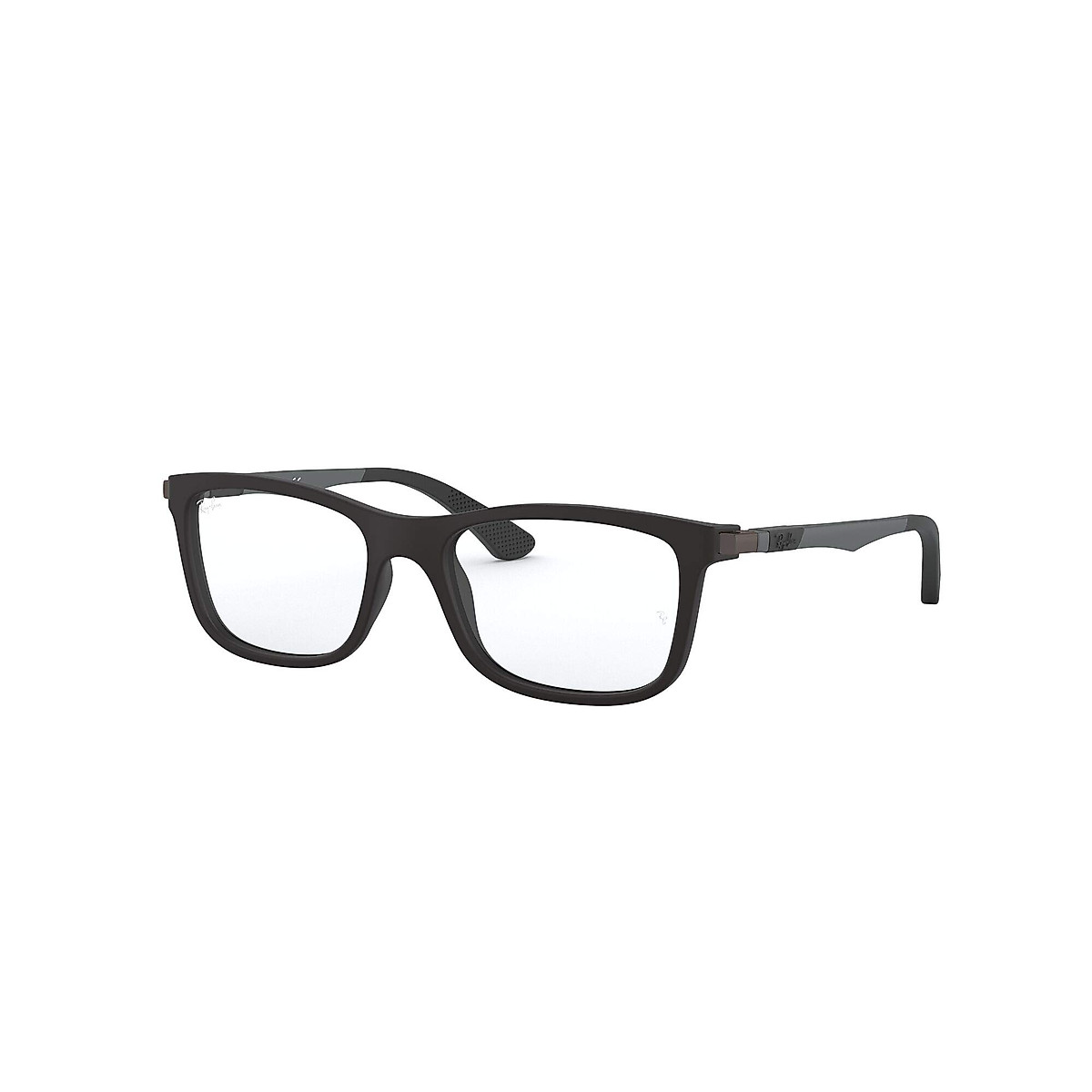 Ray-Ban Junior Kids' RY1549 Square Prescription Eyeglass Frames, Matte Black/Demo Lens, 48 mm