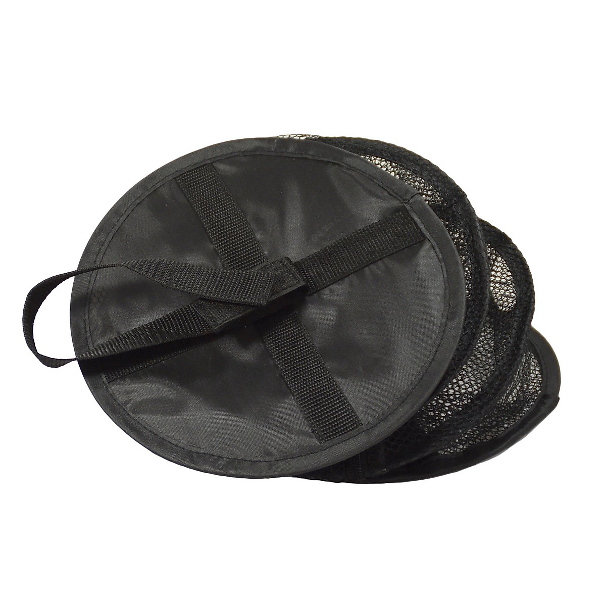 Natural Buy 9 Inch 3 Level MICRO Hanging Dry Net Indoor/Closet Drying Rack for Herbs, Organizer, Freshner - Black Mash Screen with Top-to-Bottom Zipper - Apartment Size with Zipped Storage Pouch