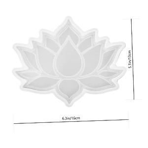 EXCEART 4 Pcs Crystal Epoxy Mold Cup Holder Tray Jewlery Tray Jewelry Tools Resin Jewelry Tray Resin Flower Tray Epoxy Coaster Cup Mat Mold Silicone Mold DIY Silicone Mold Storage Casting