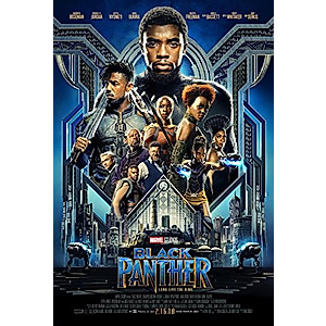 Black Panther Movie Poster Limited Print Photo Chadwick Boseman, Michael B. Jordan Size 27x40#1