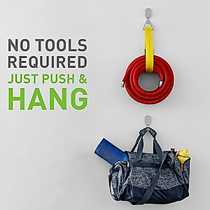 3M CLAW 25 lb. 2 Drywall Black Hooks & 2 Extra Picture Hangers, Heavyweight Hanging Solution for Backpacks, Jackets, Pictures and Room Decor, Cute Wall Hooks - 4 Pack