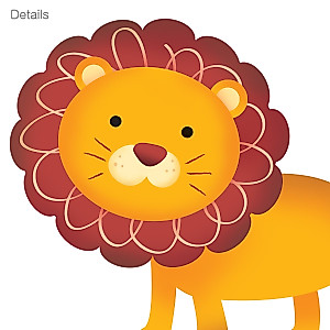 DECOWALL DW-1402 Little Monkeys Tree and Animals Height Growth Chart Kids Wall Stickers Wall Decals Peel and Stick Removable Wall Stickers for Kids Nursery Bedroom Living Room décor