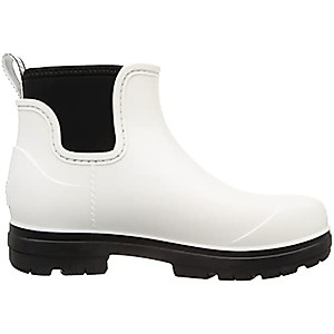 UGG Women's Droplet Rain Boot, White, 8