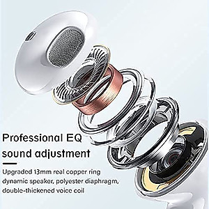 SHO-U Wireless Earbuds Pro, Bluetooth Headphones Stereo Earphone Cordless Sport Headsets, Bluetooth in-Ear Earphones with Built-in Mic for Smart Phones