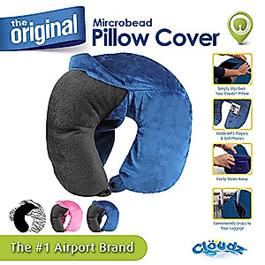 Cloudz Washable Travel Neck Pillow Cover - Blue